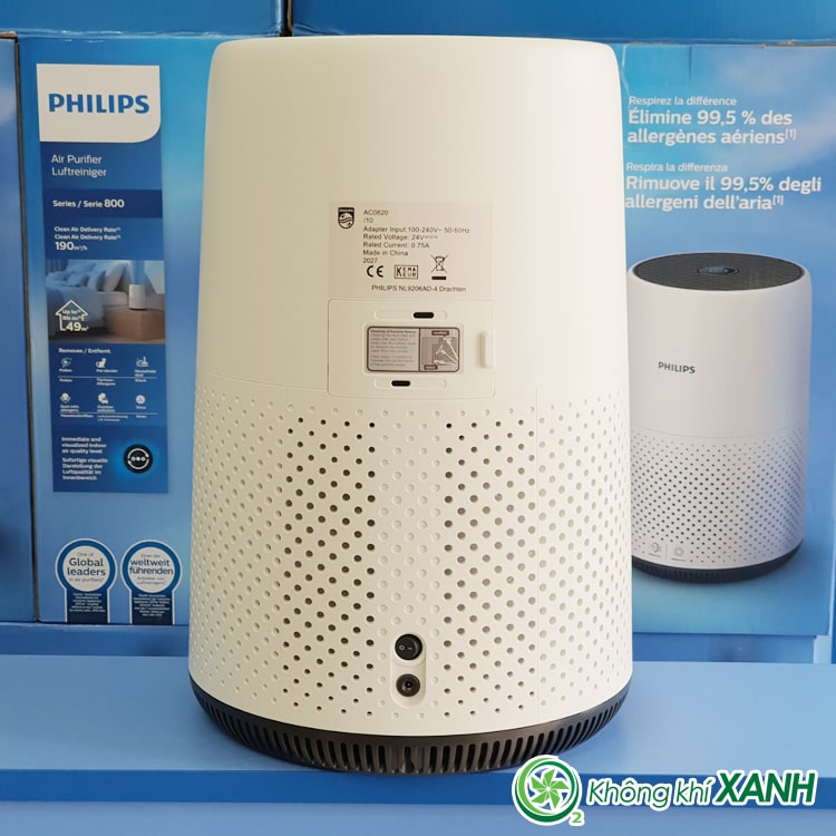 Máy lọc không khí Philips AC0820/10 series 800 | KHÔNG KHÍ XANH - Chia ...